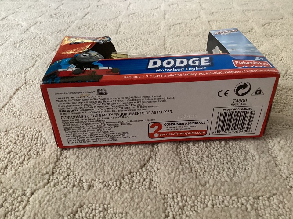 THOMAS & FRIENDS TRACKMASTER MOTORIZED TRAIN HEAD -DODGE 2010- T 4600 ...