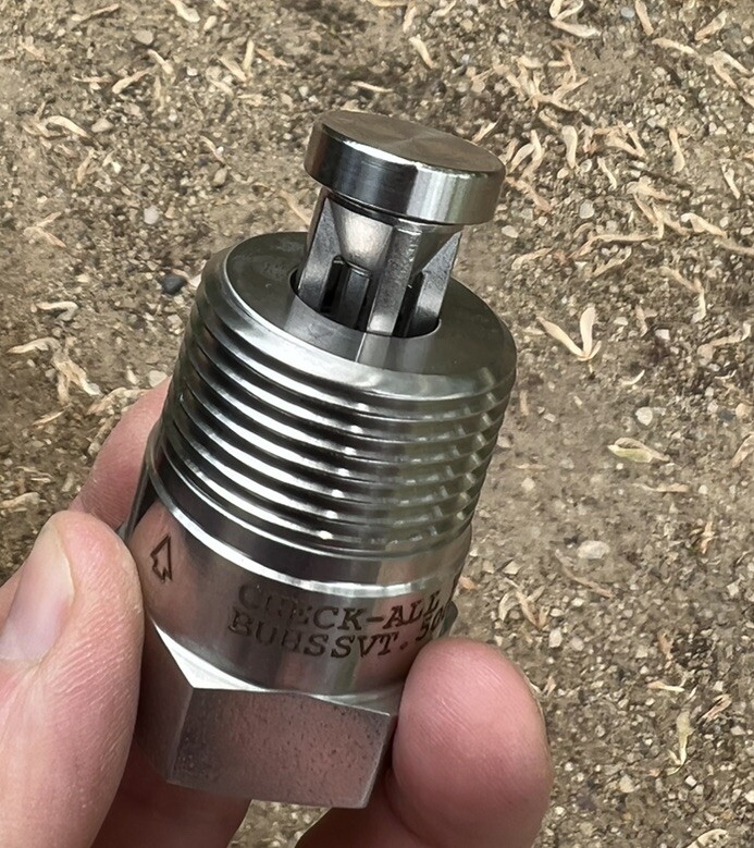 Check-All Stainless Steel Bushing Check Valve 1x3/4” NPT, BUHSSVT.500SS ...