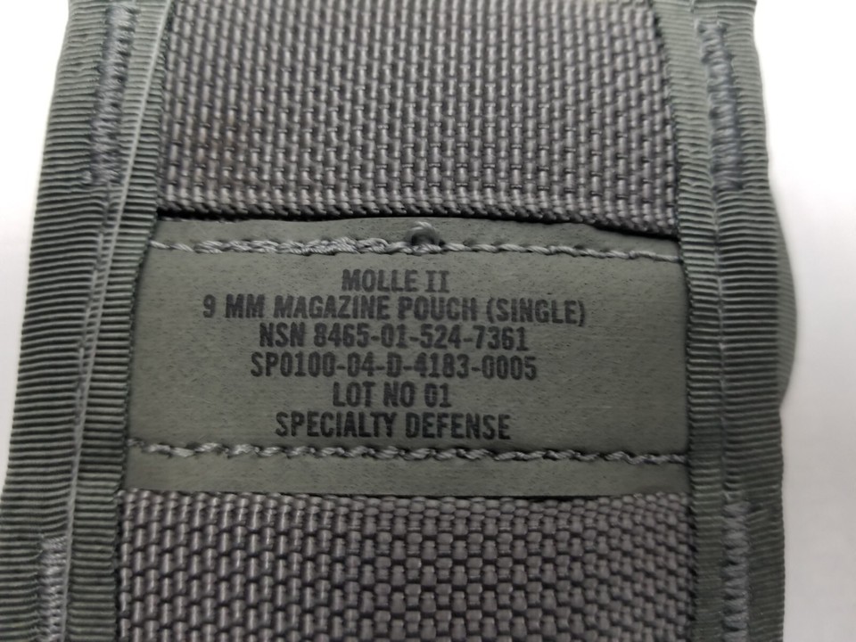 NIB USGI MOLLE ACU PISTOLMAN SET LEG EXTENDER w 4 SINGLE 9mm MAG ...