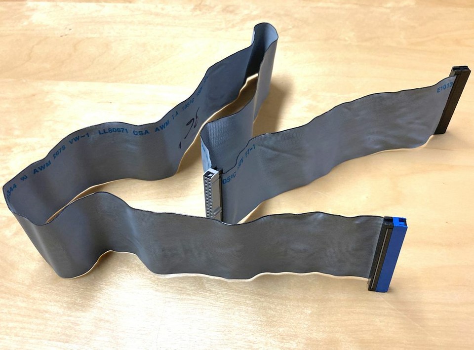 PATA Hard Disk Drive 40 Pin Parallel ATA Data Ribbon Cable Extra Long ...