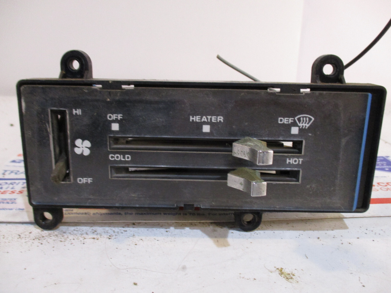 1984 CHEVY TEMPERATURE AC HEAT AIR CLIMATE CONTROL UNIT SWITCH ...