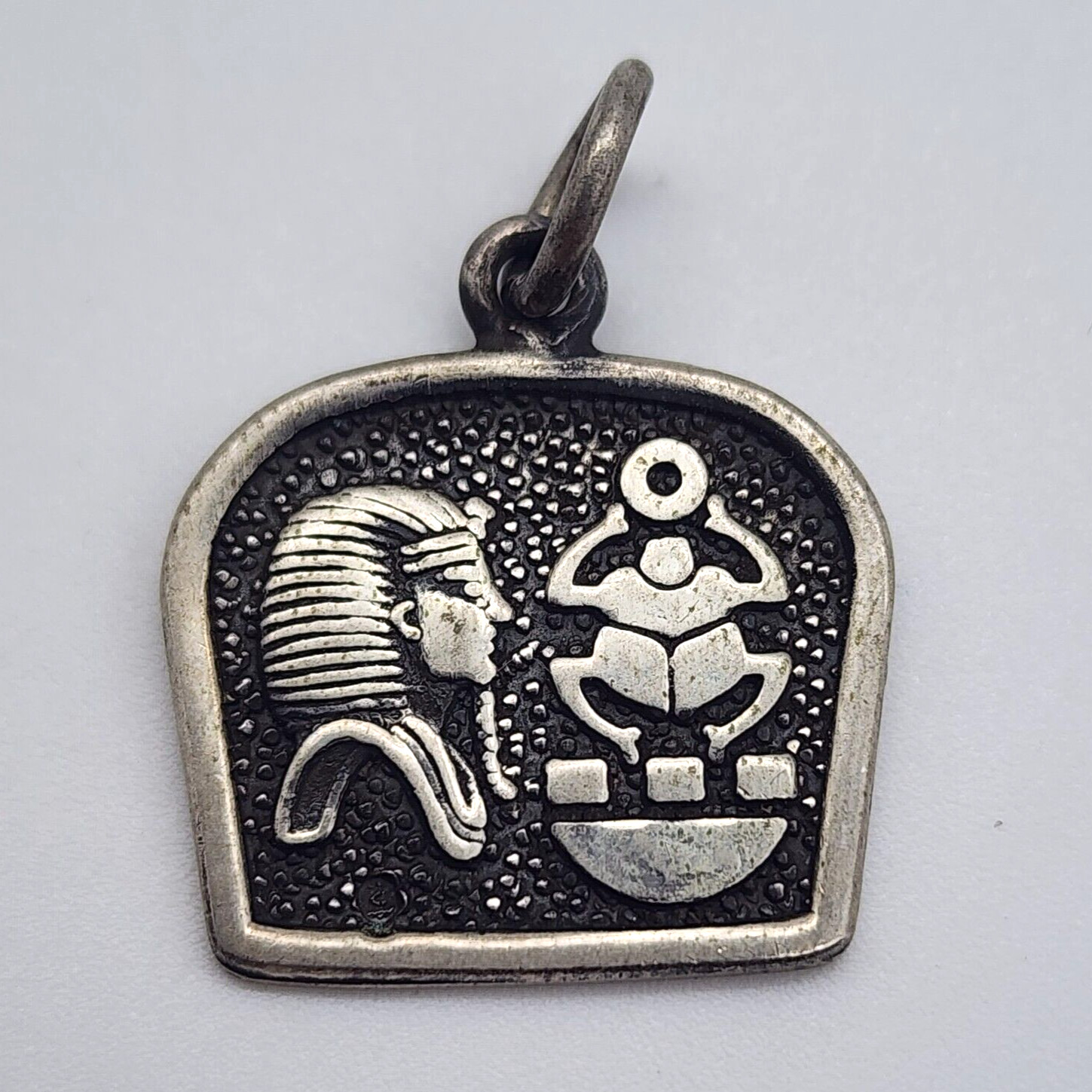Vintage Egyptian Pharoah Scarab Beetle Cartouche - So… - Gem