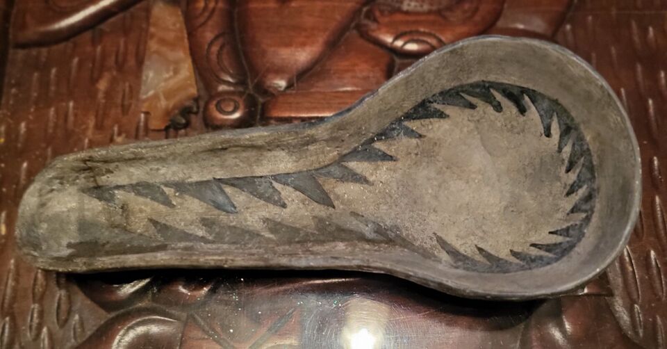 NICE 9-1/4" ANASAZI POTTERY DIPPER LADLE ANCIENT NATIVE AMERICAN ...