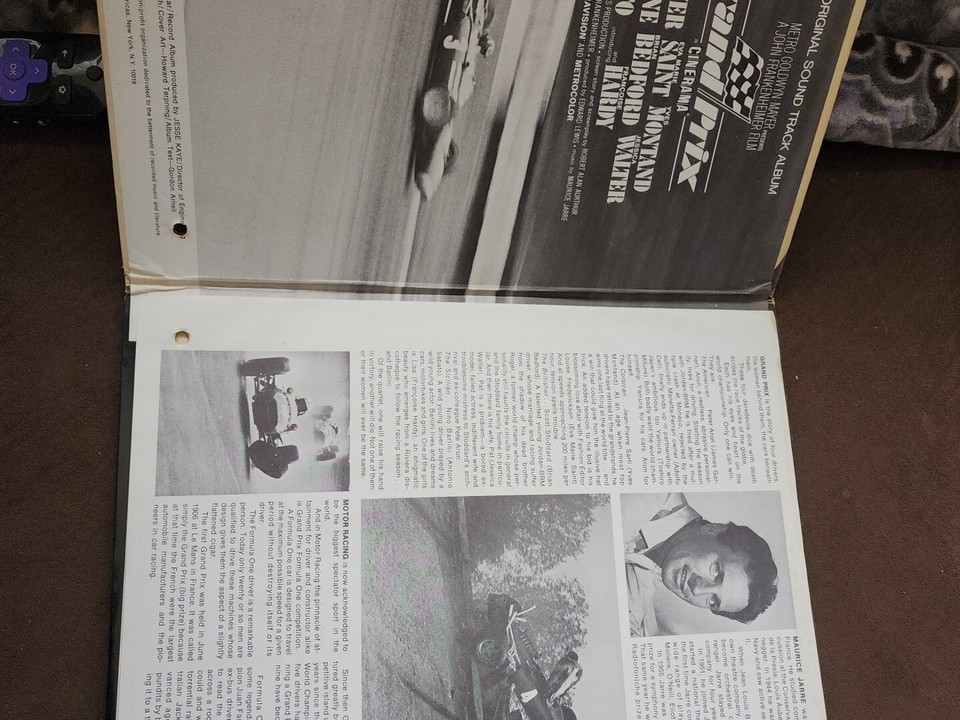 Grand Prix Original Soundtrack Maurice Jarre MGM Records 1E 8ST . Lp3 ...