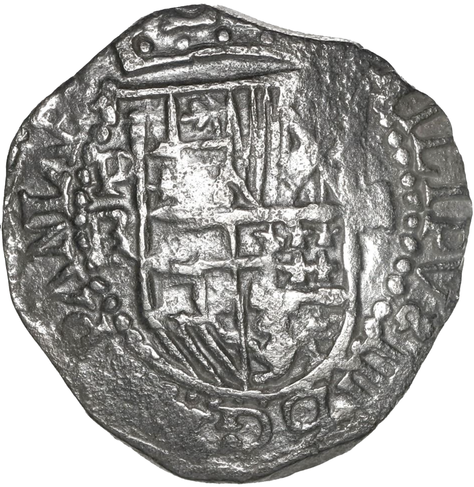 MEL FISHER COA (2) REALES "Grade 1" ATOCHA 1622 SILVER COIN SHIPWRECK ...