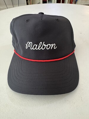 malbon X Adidas Black Rope Hat Malbon Script Adjustable RARE | eBay
