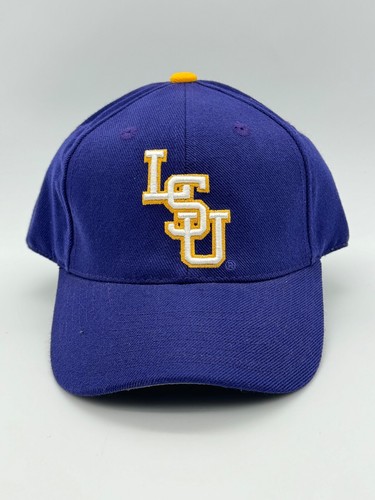 LSU Tigers NCAA Vtg 90s NCAA Fitted Script Sports Hat Baseball Cap 6 5/ ...
