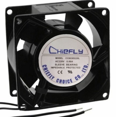 CC8038S220L AC 220V 0.06A 8038 8cm 2 Wire 1 pcs new CHIEFLY Fan | eBay
