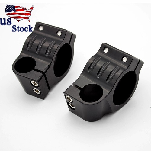 CNC 43mm Regular Fork Clip On Handlebars Clamp Head Mount Bracket ...