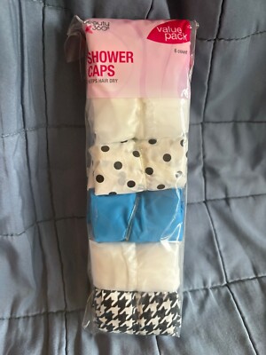 CVS BEAUTY 360 SHOWER CAPS 6 PACK STANDARD SHOWER CAPS - NEW | eBay