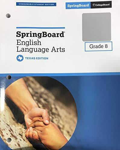 SpringBoard English Language Arts Grade 8 - Texas Student Edition - ACCEPTABLE | eBay