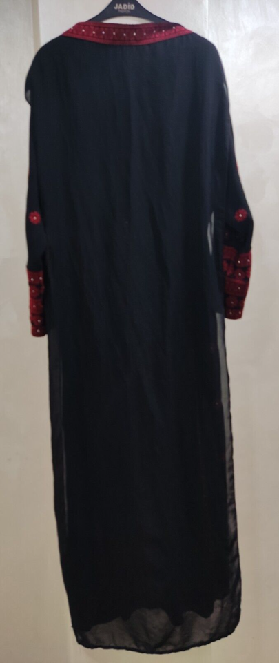 3 Pcs Embroidered Tatreez Thobe Arabic Palestinian Jordanian Dress Thob ...