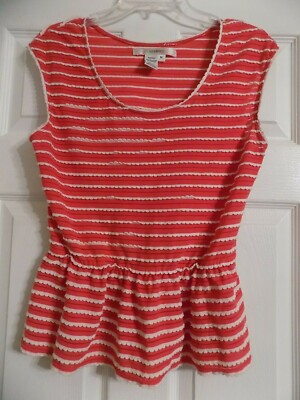 Women's Cranberry Red Studio M Sleeveless Pullover Shirt Size M | eBay