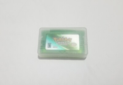 Gba white Case + Pokemon Emérald 386 Shiny Complete(Free Game) | eBay