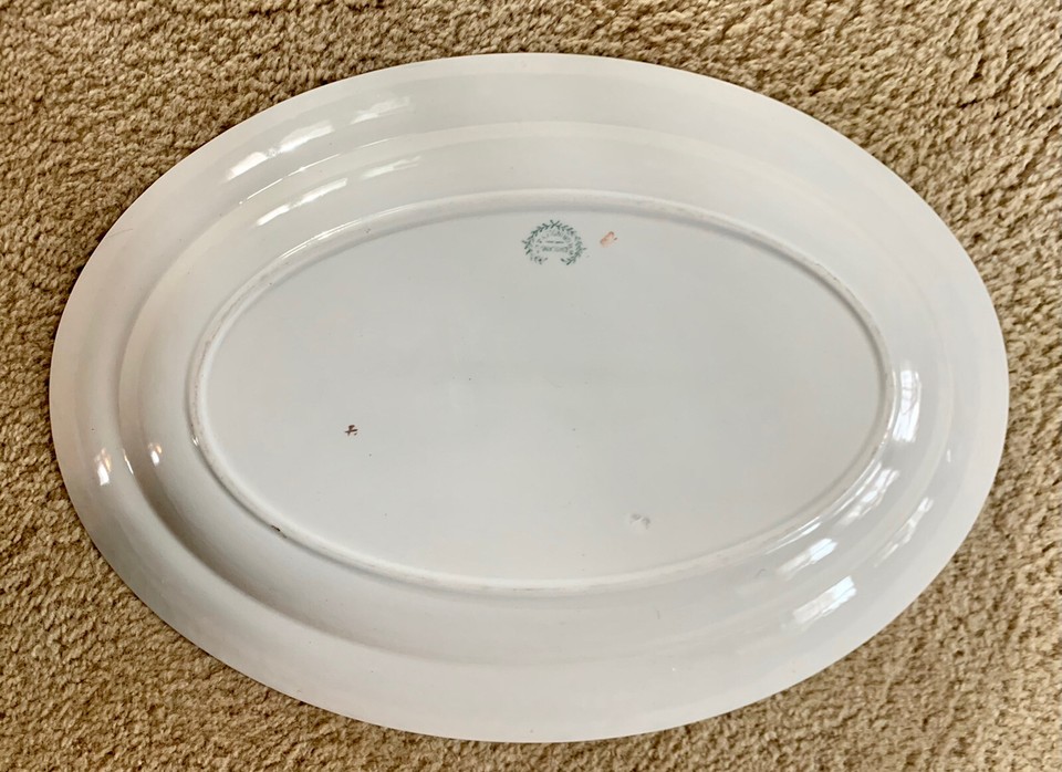 W.H. GRINDLEY & CO, ENGLAND, 16” Oval Platter “The Marengo” Antique ...