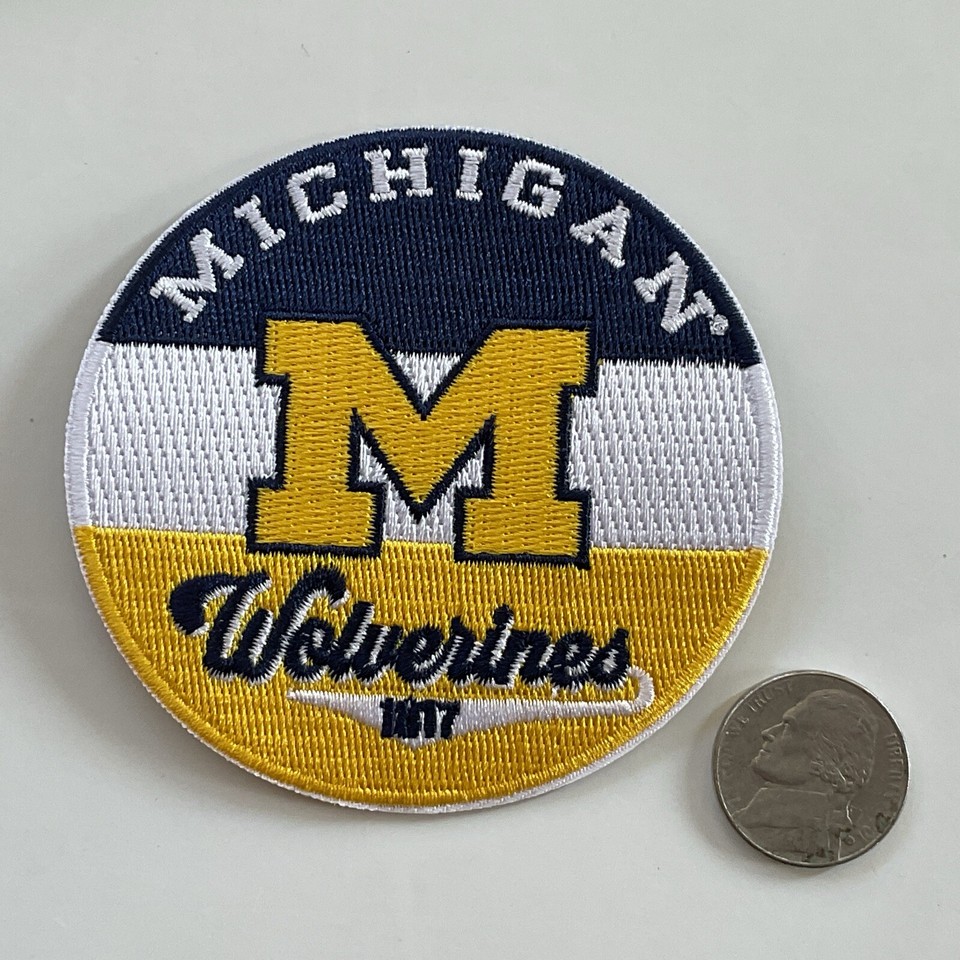 The University Of Michigan Wolverines Vintage Embroidered Iron On Patch ...