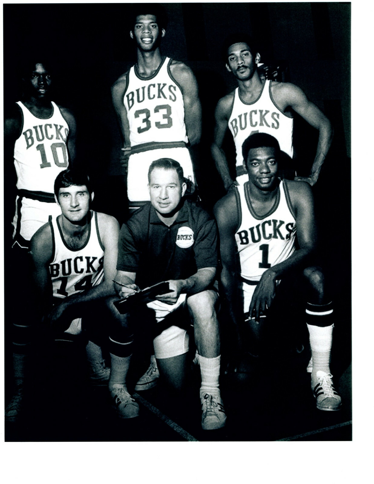 1970 MILWAUKEE BUCKS 8X10 TEAM PHOTO ALCINDOR ROBERTSON HOF BASKETBALL ...