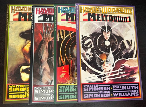 HAVOK WOLVERINE MELTDOWN #1-4 (Marvel Comics 1988) -- #1 2 3 4 -- FULL ...