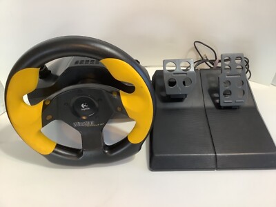 Logitech WingMan Formula GP Steering Wheel and Pedals 863185-0000 ...