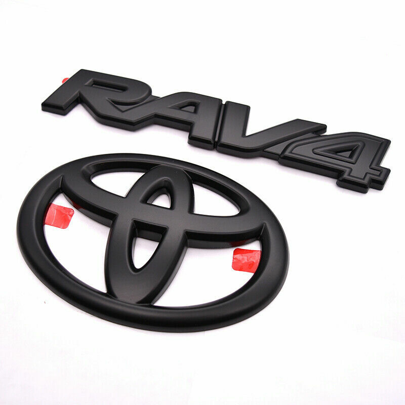 4PCS SET 2019-2023 TOYOTA RAV4 HYBRID XSE BLACKOUT EMBLEM OVERLAY KIT ...
