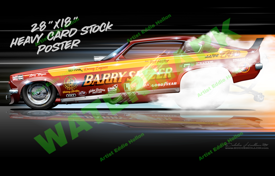 Barry Setzer Pat Foster Vega NITRO FC LIT Poster-Banner Print-098 | eBay