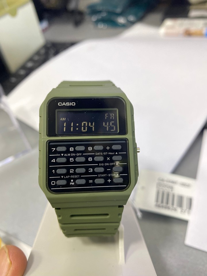 casio original Plastic Strap Digital Calculator Watch/ Casio gift pouch ...