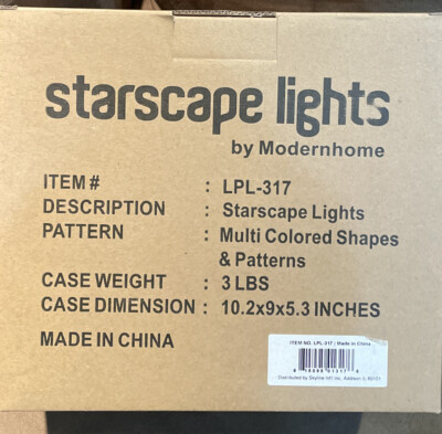 STARSCAPE LIGHTS CHRISTMAS SHAPES & PATTERNS LPL-317 | eBay