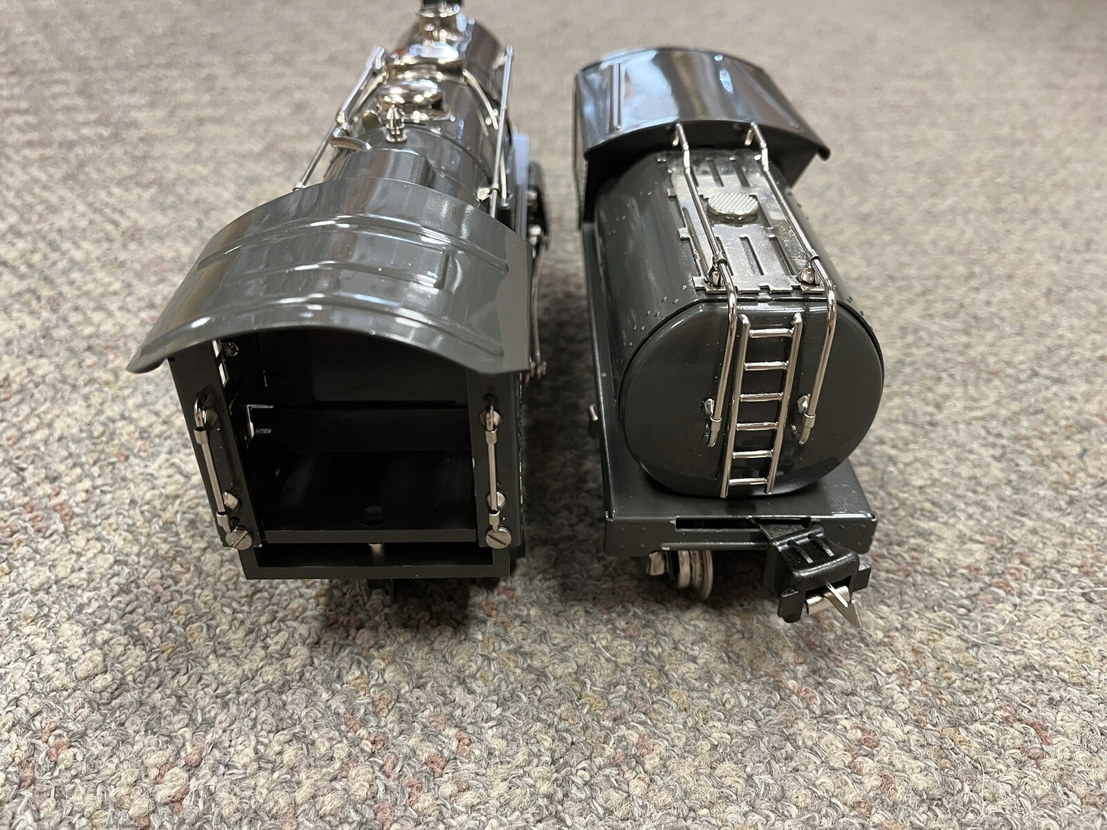 + Lionel MTH O Gauge Tinplate Gray 263E Steam Locomotive & Tender ...