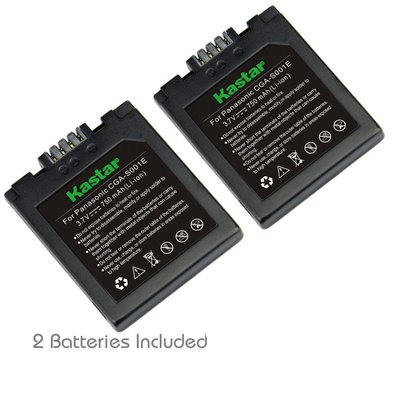 2x Kastar Battery for Panasonic Lumix CGA-S001 DMC-FX1GC-R DMC-FX1GC-S ...
