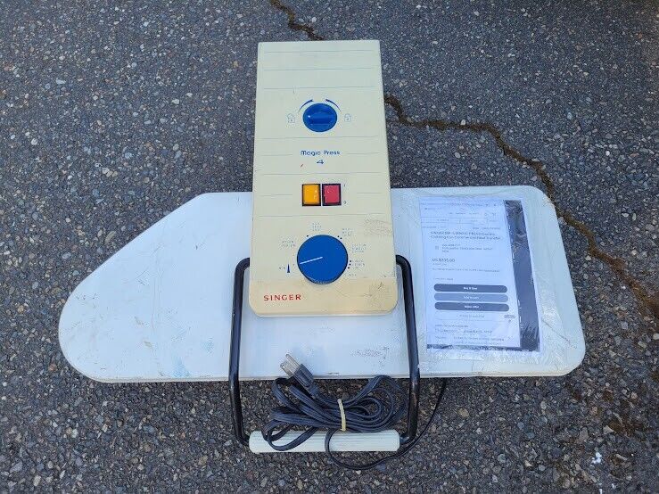 Vintage Singer MP4 Magic Press 4 Electric Clothing Iron Commercial Heat ...