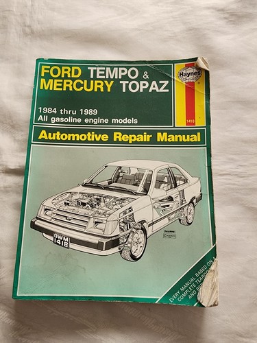 Haynes 1984-89 FORD Tempo Mercury Topaz Repair Manual | eBay