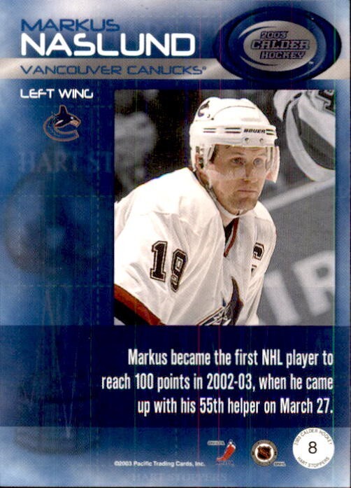 2002-03 Pacific Calder Hart Stoppers - Pick Your Card | eBay