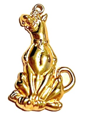 14K Yellow Gold Scooby Doo Pendant Charm | eBay