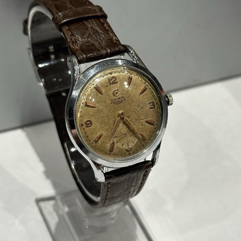 Men’s Vintage Cyma Triplex Cymaflex Watch | eBay UK