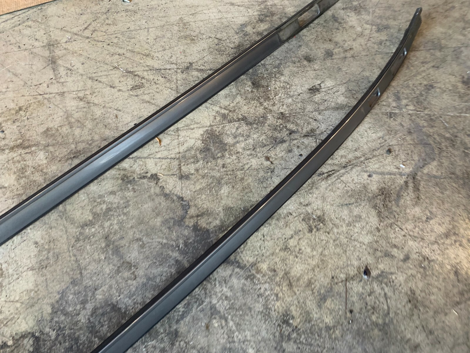 BMW 06-10 E61 STATION WAGON ROOF TOP RAIL RACK MOLDING TRIM SET GRAY ...