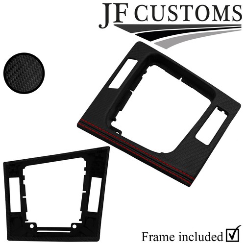 D Cuciture Rosse Carbonio Gear Surround Cover + Cornice Per BMW E46 99 ...
