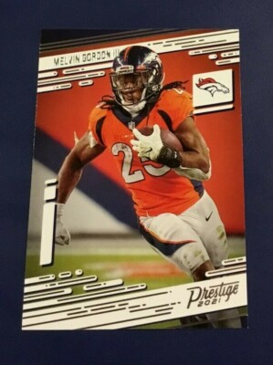 2021 Prestige # 42 MELVIN GORDON Denver Broncos Football Card Sharp ...