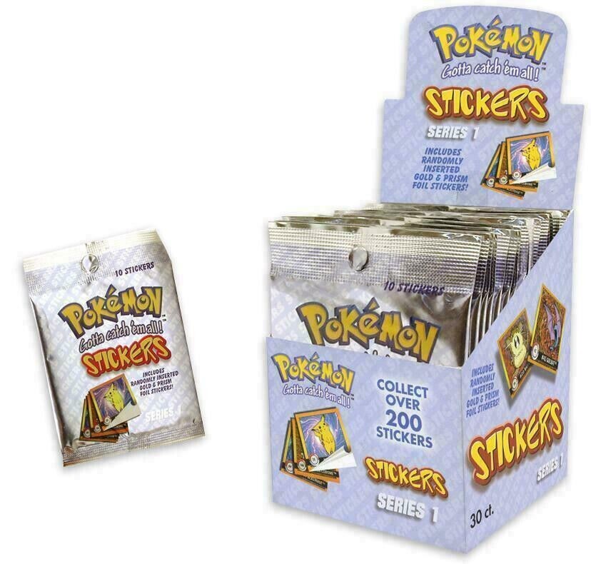 Pokemon ArtBox - 3 x Display 90 x Tüte 900 Sticker Serie 1 Vintage von ...