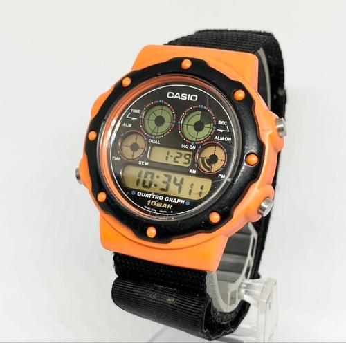 CASIO QGW 10 Casio Working Vintage Digital Watch 1990s | eBay