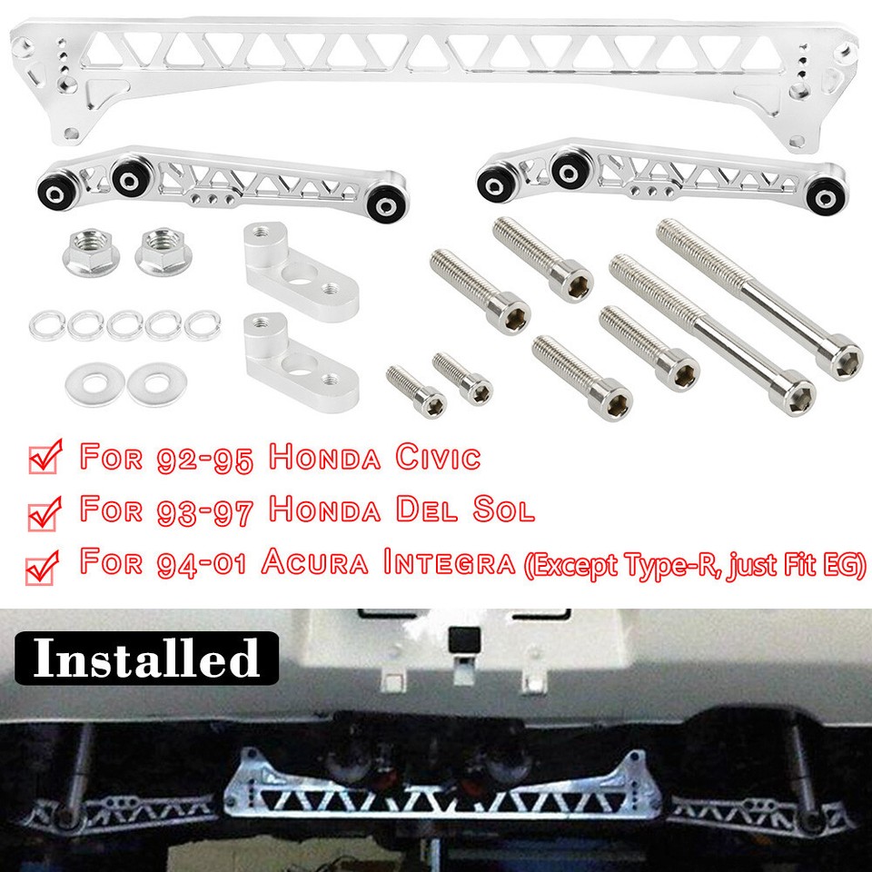 Lower Control Arm+Subframe Brace Aluminum For92-95Honda Civic 94 ...