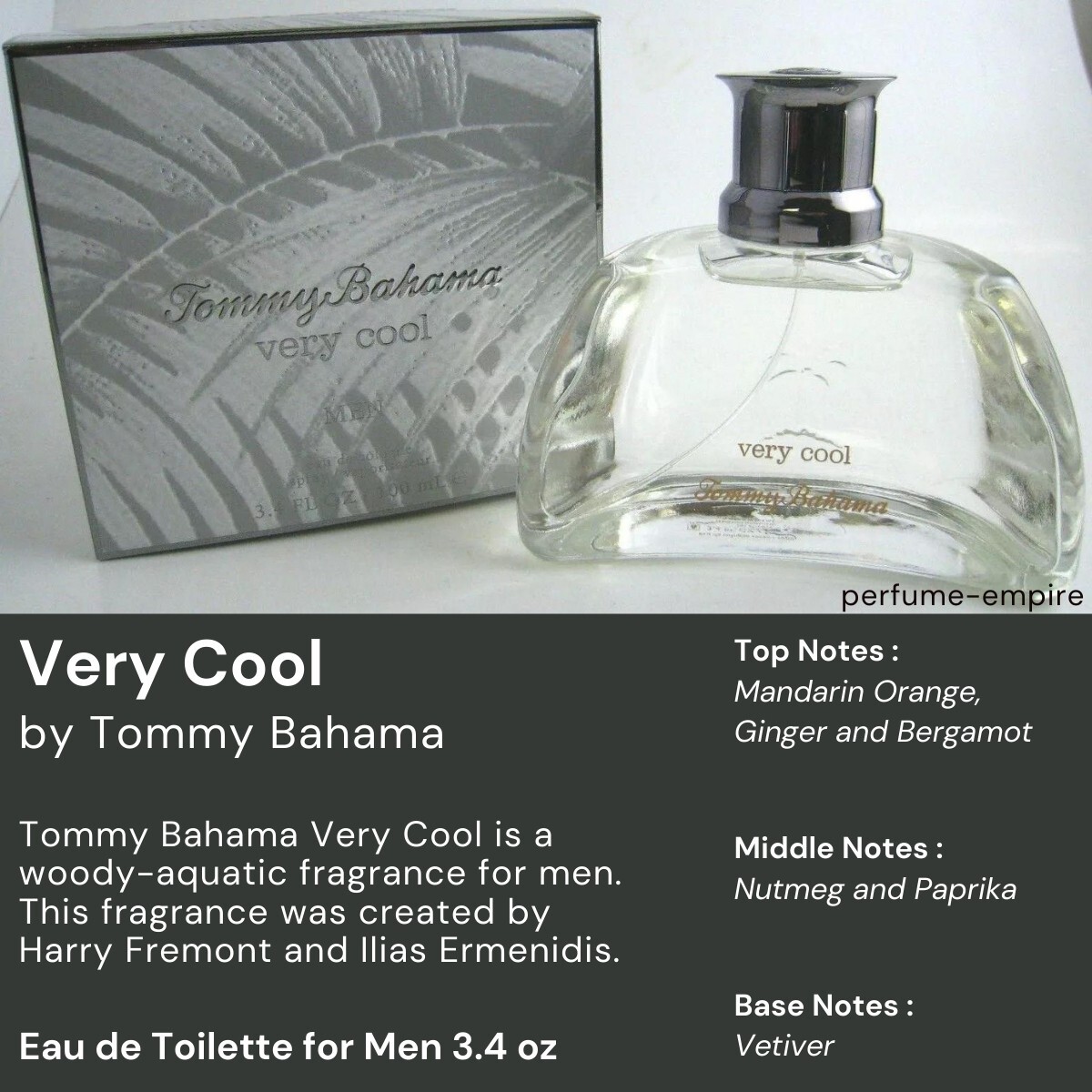Tommy Bahama Very Cool 3.4 oz EDT Cologne for Men New In Box