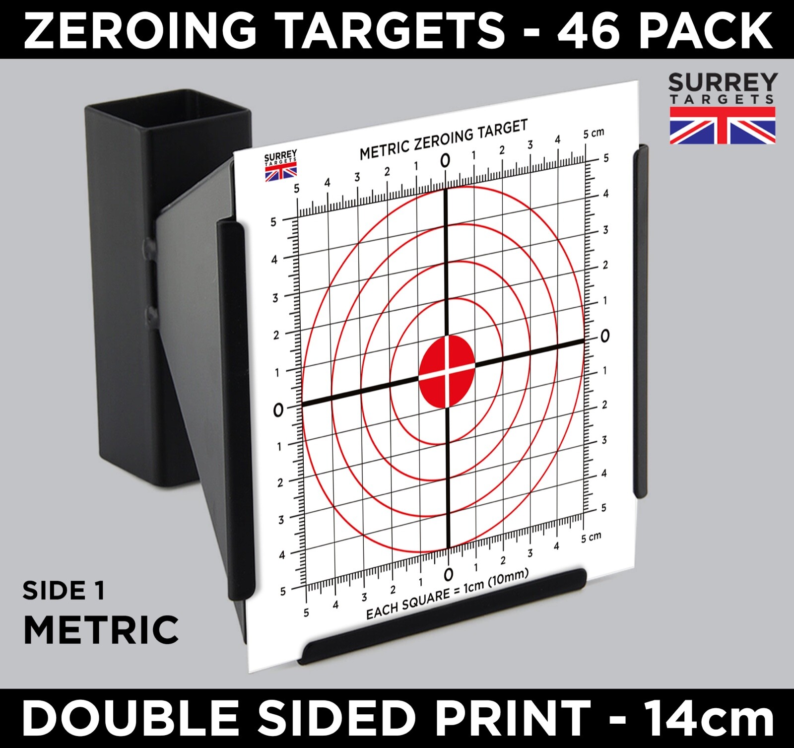 14cm ZEROING TARGETS METRIC IMPERIAL AIR RIFLE PISTOL SCOPE SIGHTS ...