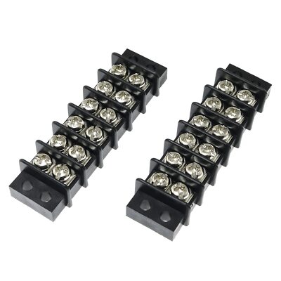 2pcs Terminal Block 6 Position Standard Double Row 450V 32A KF49 | eBay
