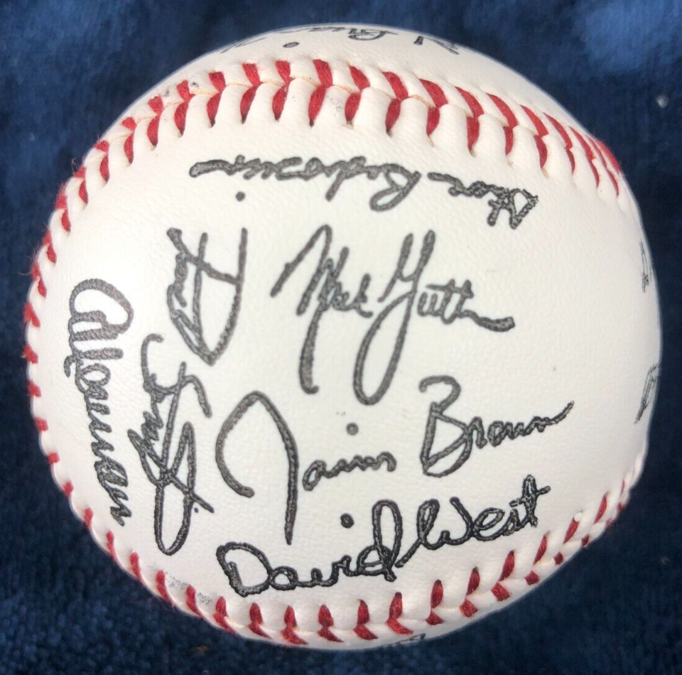 1991 Minnesota Twins Team Replica Autographed Baseball Stadium Souvenir ...