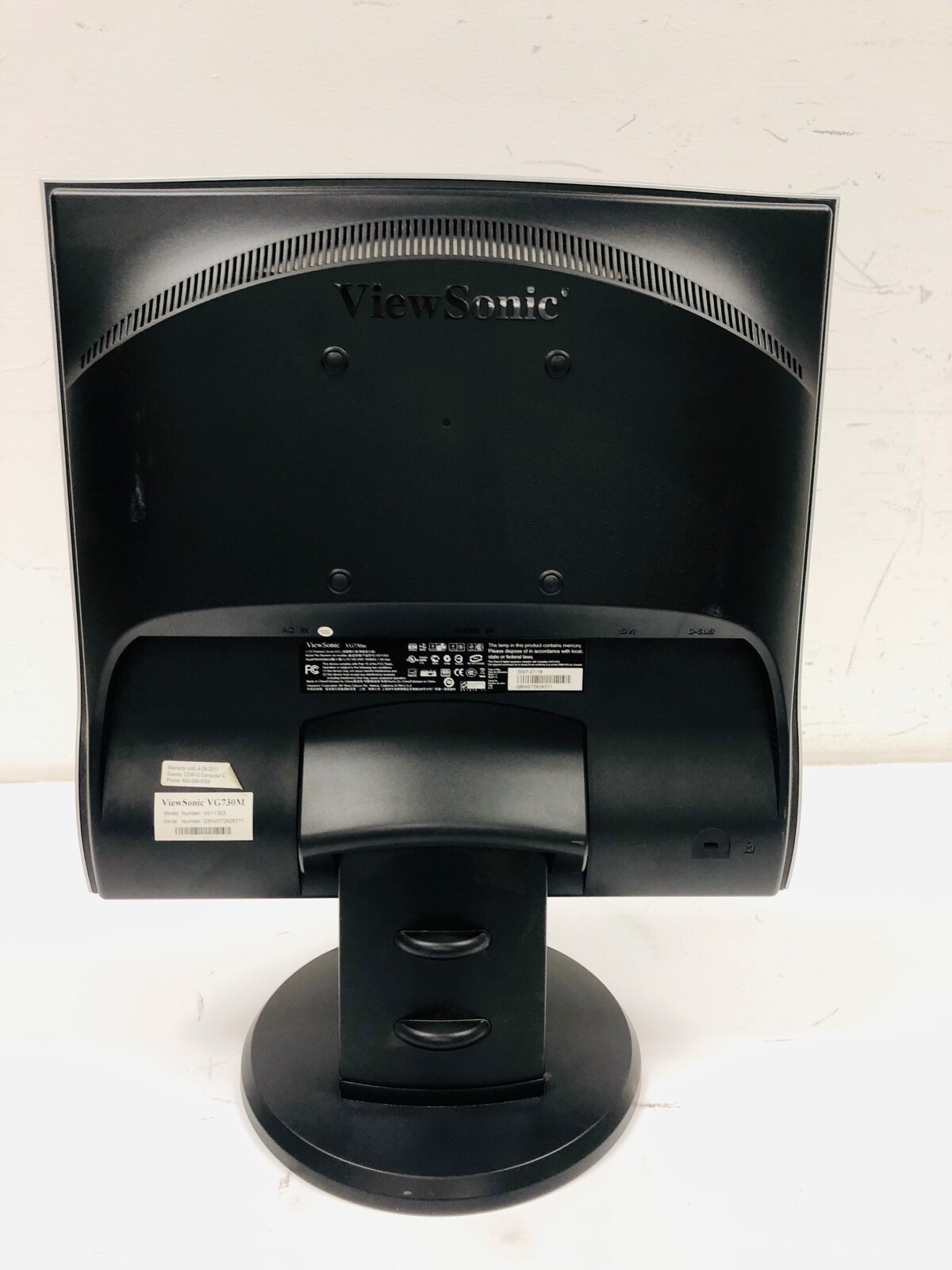 ViewSonic 17" LCD Monitor VG730m VS11353. 1280 x 1024 Resolution | eBay