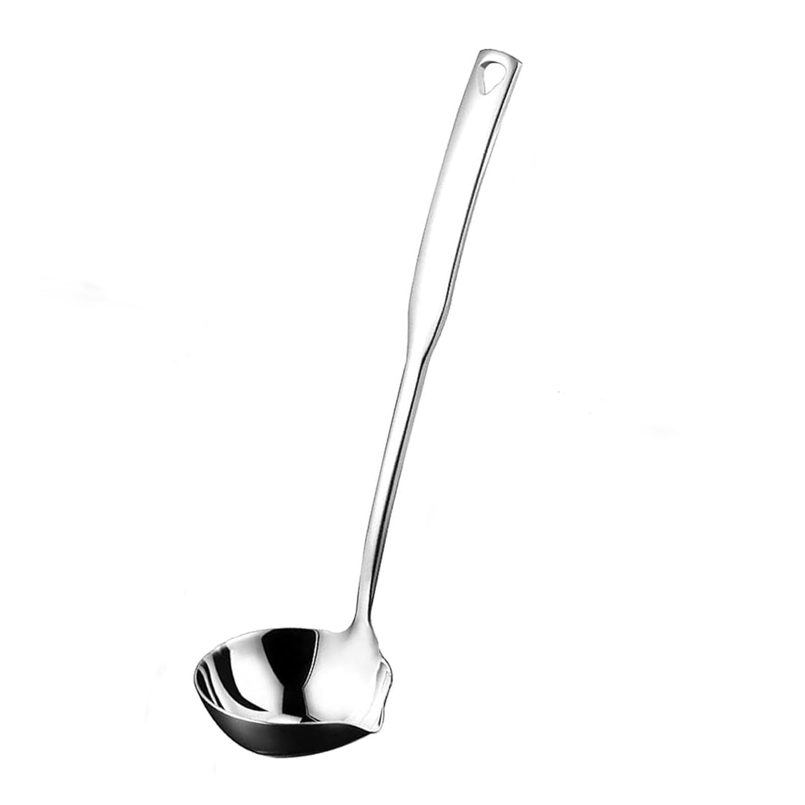 Soup Ladle 304 Stainless Steel Heavy Ladle With Pour Spout For Soups ...