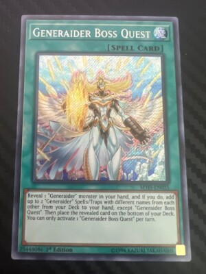 Yugioh Generaider Boss Quest MYFI-EN035 Secret Rare 1st Ed NM | eBay