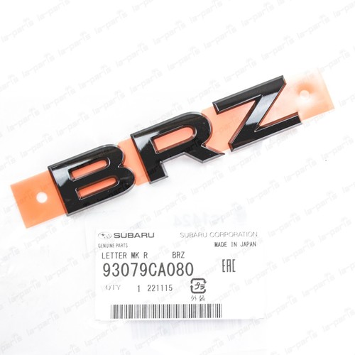 New Genuine OEM Subaru 13-21 BRZ Rear Black BRZ Emblem Badge 93079CA080 ...