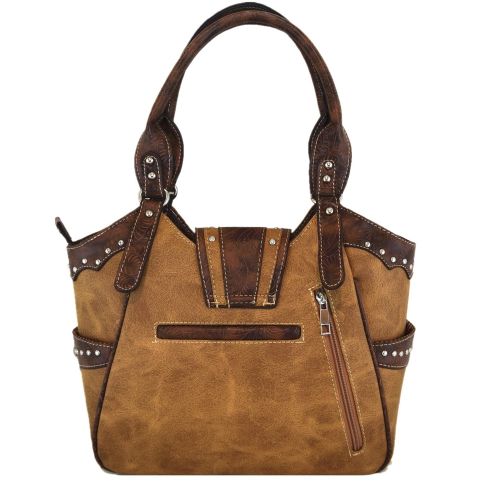 Western Buckle Country Handbag Concealed Carry Purse Women's Shoulder ...