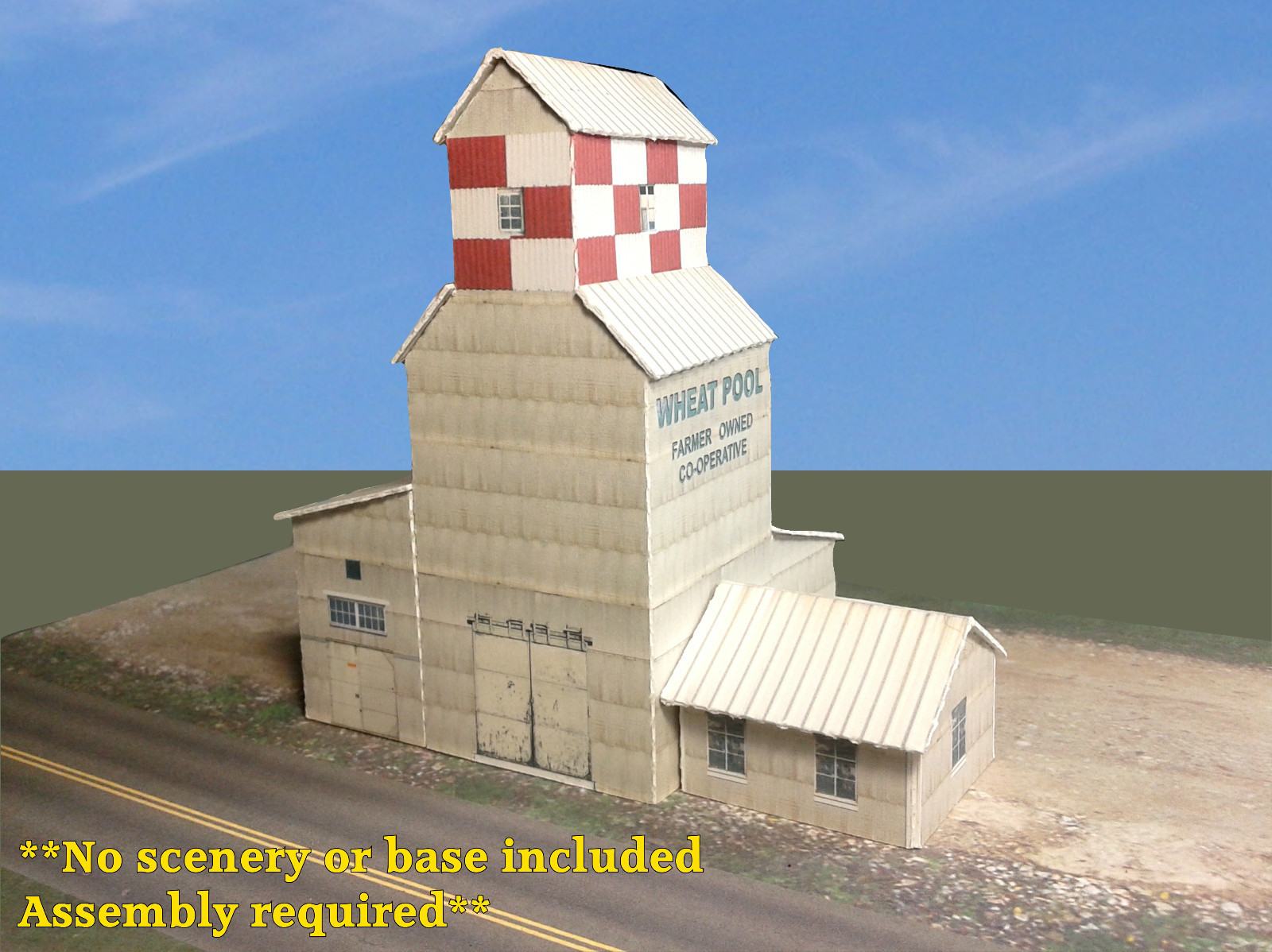 N Scale Building - Grain Elevator Cardstock Paper Kit Pre-Cut GE2N | eBay